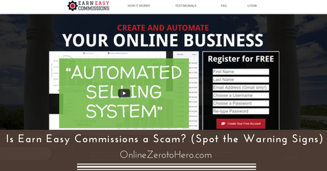 Is Earn Easy Commissions a Scam? (Spot the Warning Signs)